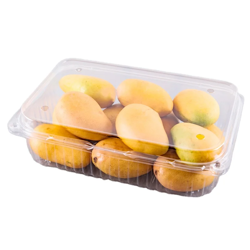 Wholesale Eco-friendly Pet Plastic Mango Fruit Storage Box Disposable ...