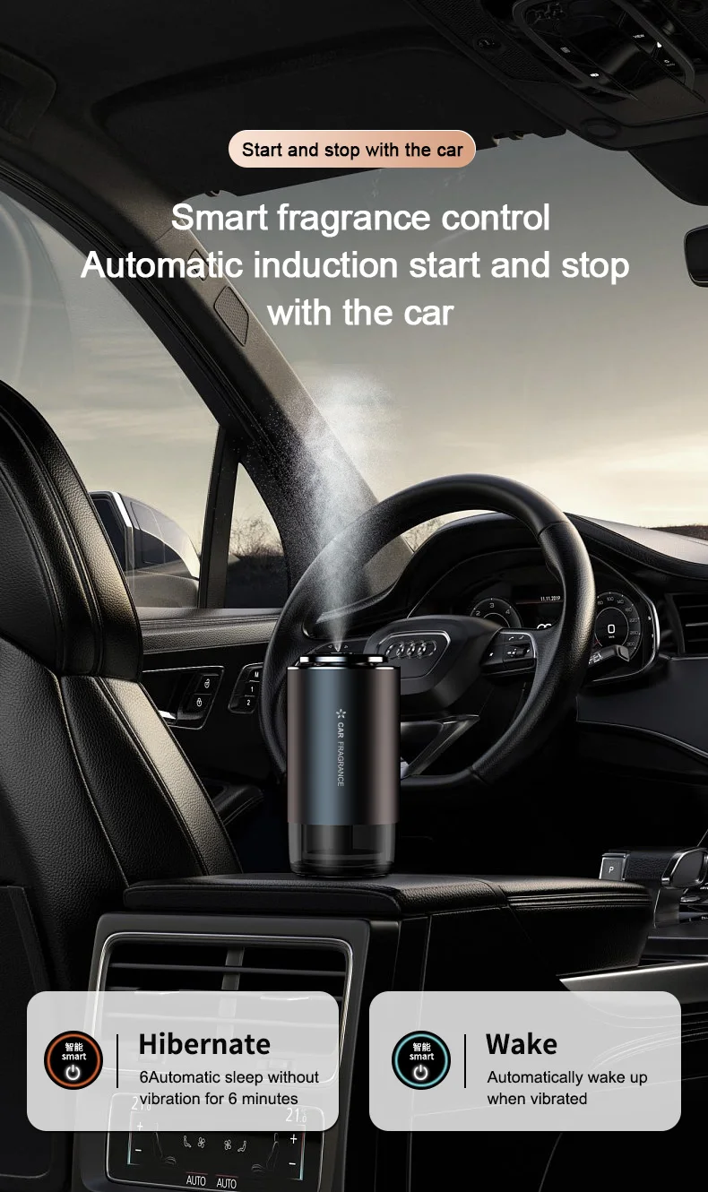 2025 Smart AI Car Fragrance Diffuser - Portable & Efficient