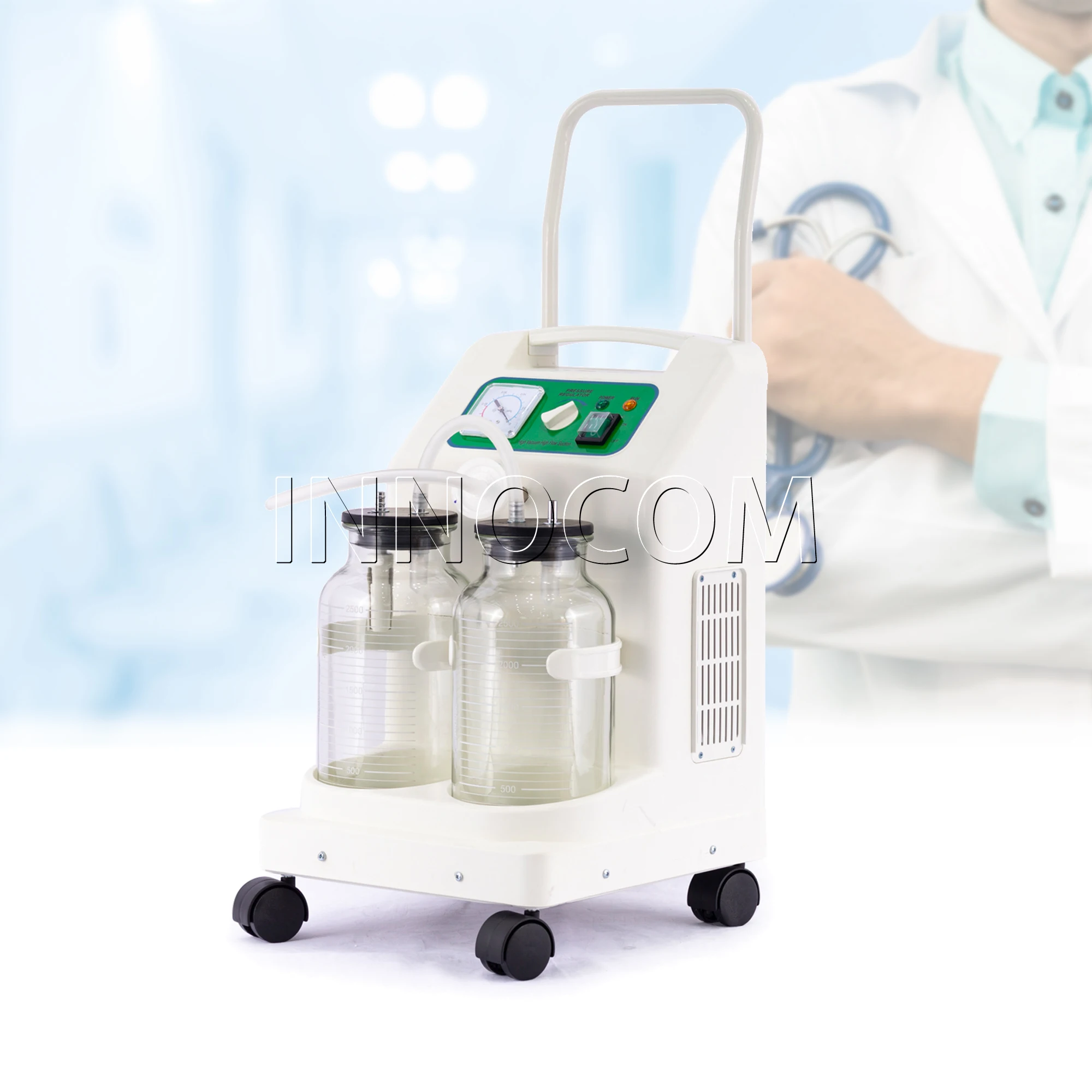 Medical Suction Unit Machine Trolley Electrical Phlegm Aspirator ...