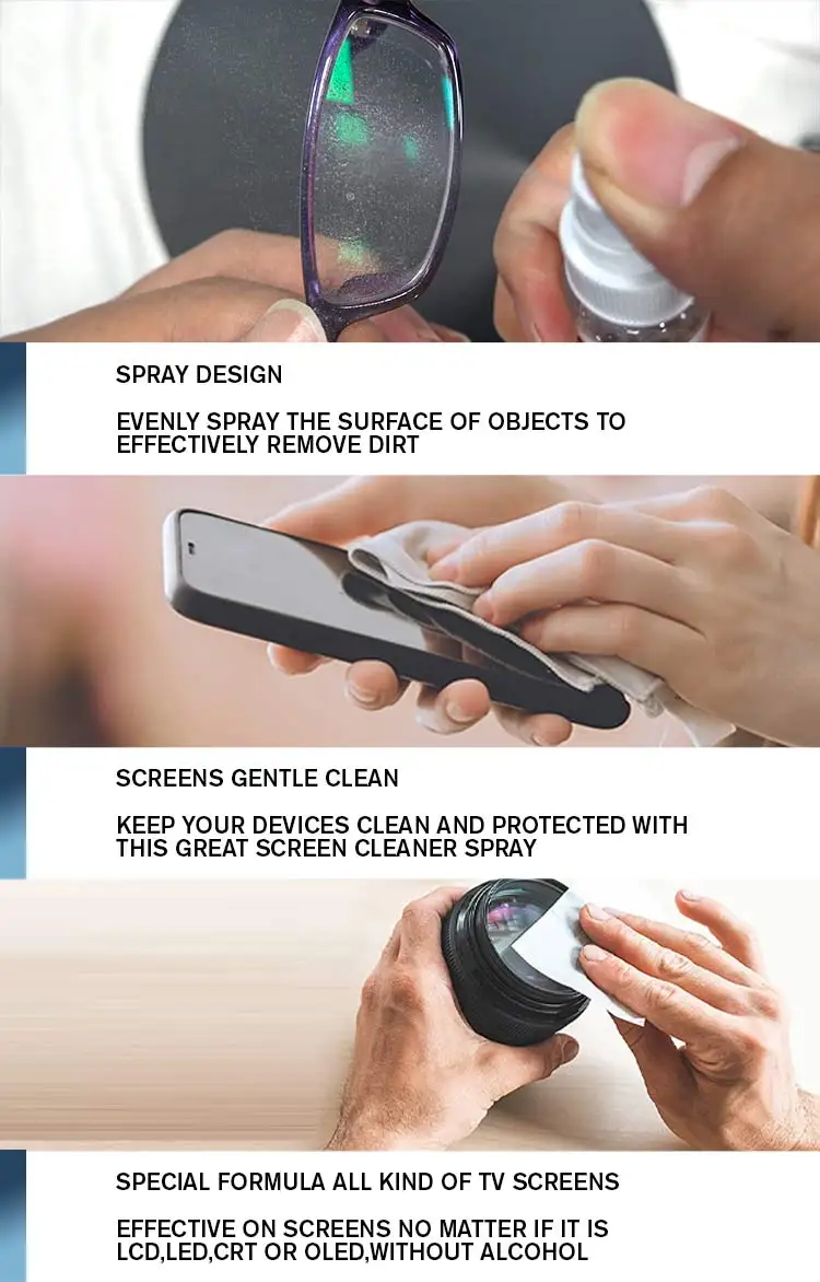 Wholesale Custom Printed Logo Eyeglass Cleaner Tool 30ml Bottle ...