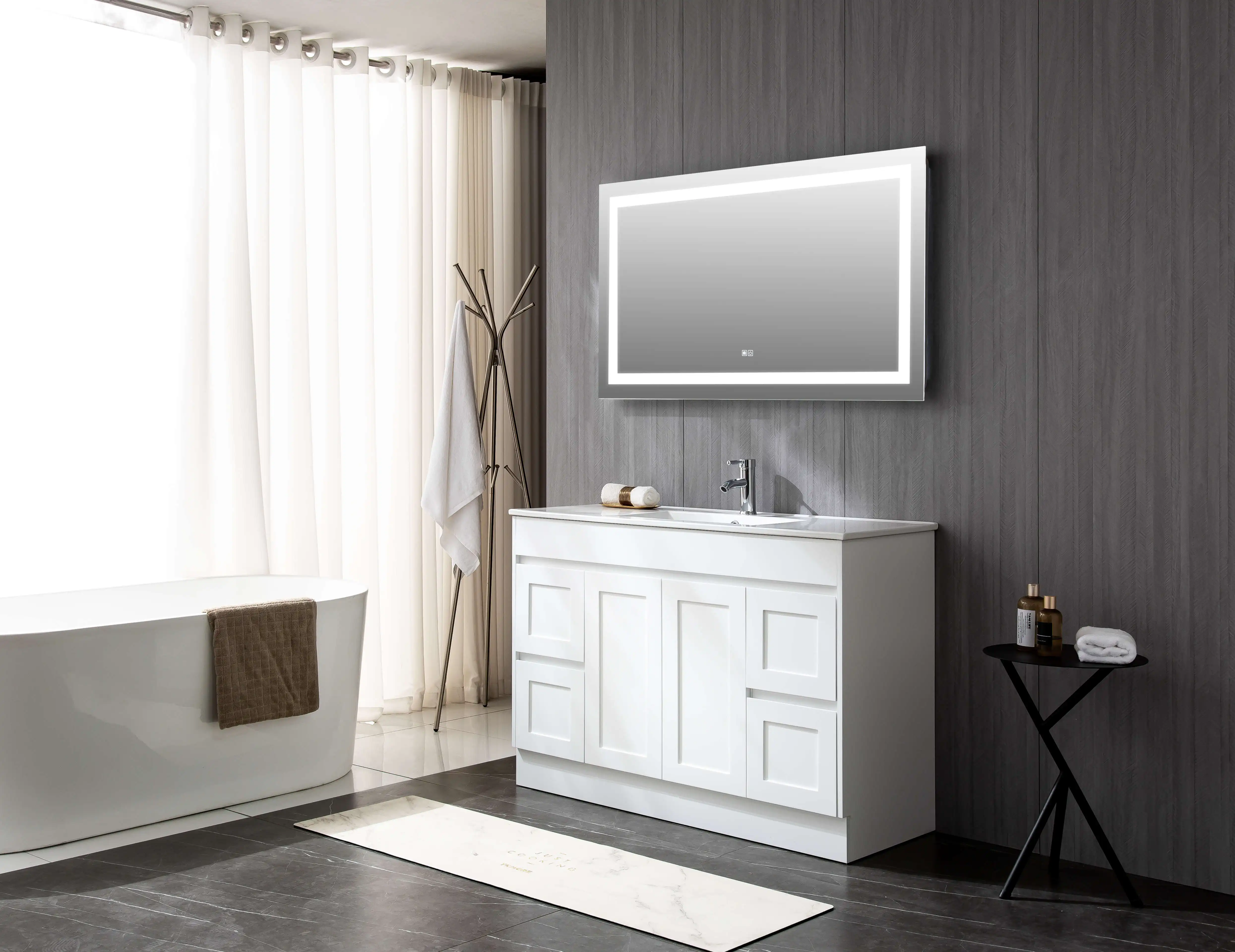 Modern Simple Hotel Hand Washing Basin Bathroom Cabinet Combination ...