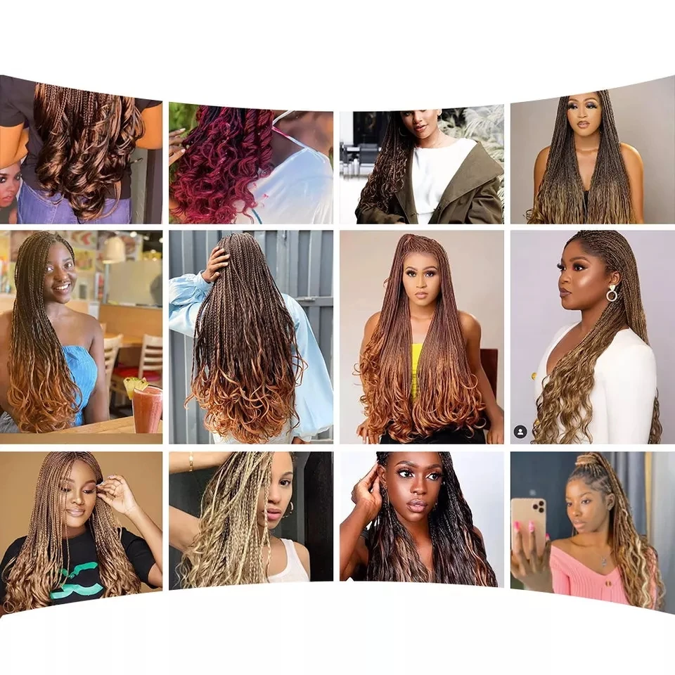 French Curls Synthetic Crochet Braid Hair Extensions Yaki Pony Style ...