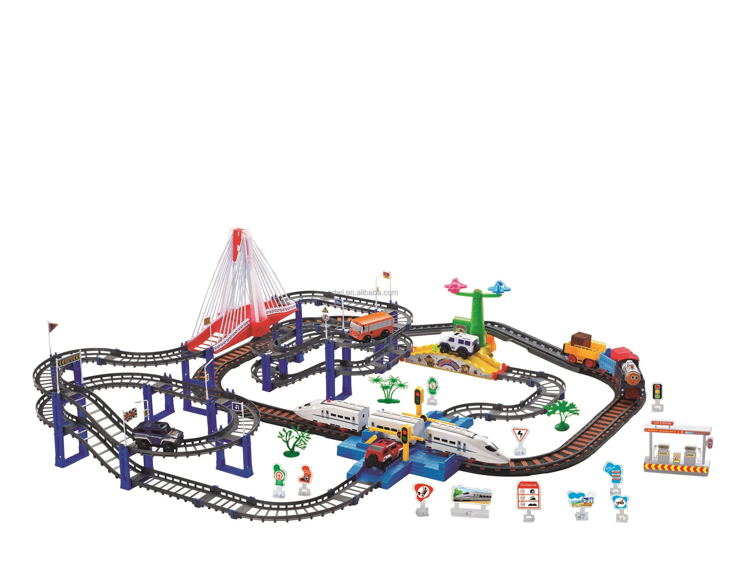 Dwi Dowellin Complicated Electric Track Set With Sound And Light ...