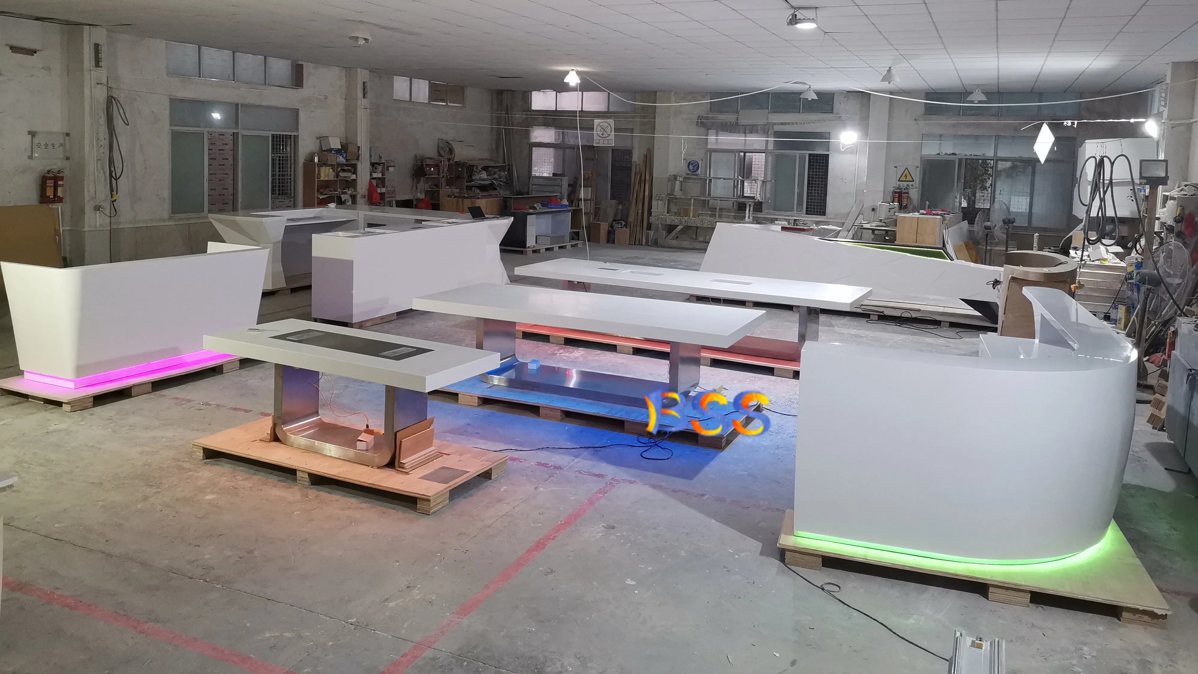 Ceo Office Table Desk Design Modern L-shape Office Executive President ...