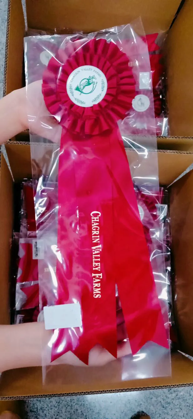 Factory Custom 1st 2nd 3rd Place Gold Silver Bronze Pleated Rosettes ...