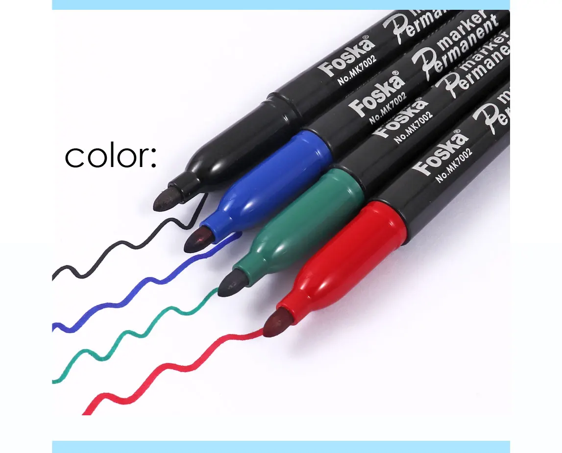Foska Stationery - Permanent Marker Pen Set for School