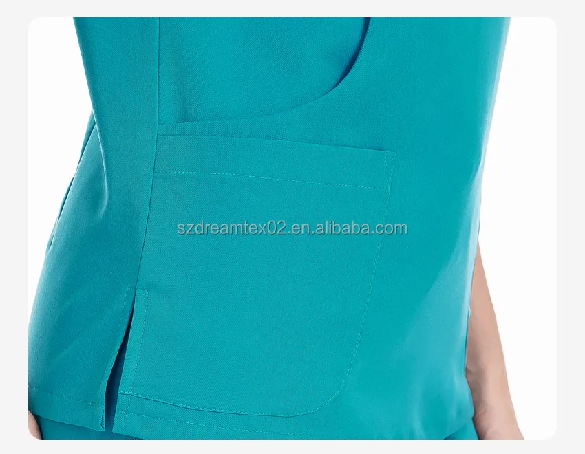 Quick Dry Polyester Rayon Spandex Stretchy Custom logo Medical Lab ...