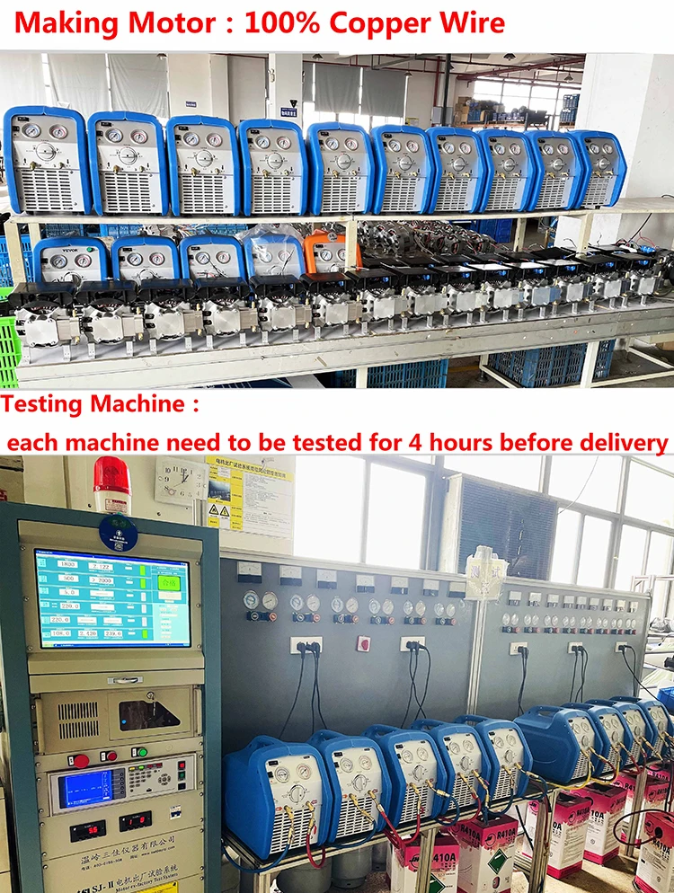Factory Price Portable Rr250 3/4hp Refrigerant Recovery Machine/unit ...