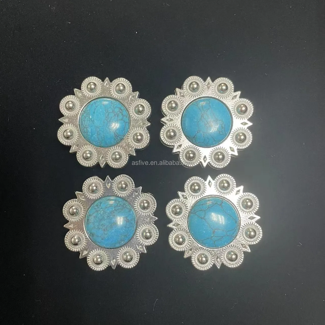 Shop Our Stock of Turquoise Stone Conchos - Ready to Ship