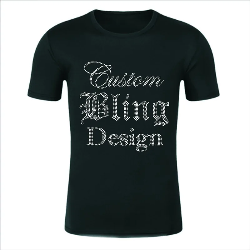 Custom Rhinestone Old English Font for Tank Tops & Hoodies