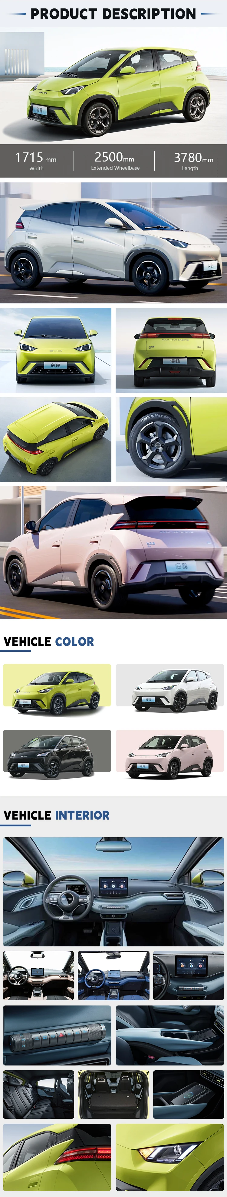Byd Seagull 2023 Smart New Energy Electric Car Ocean Series Byd Seagull ...