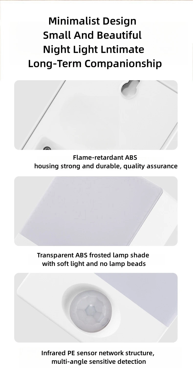 Wholesale Rechargeable Battery Mini Sensor Light With Automatic Dusk To ...