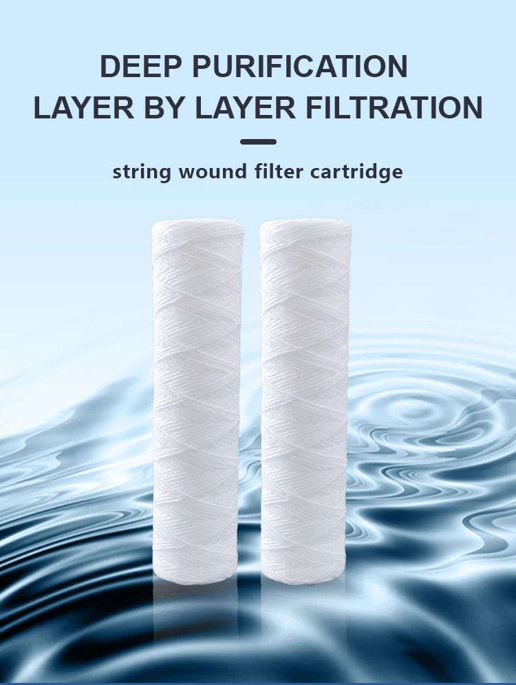Customized 10 20 30 40 Inch 1-200 Um 5 Micro PP Cotton String Wound ...