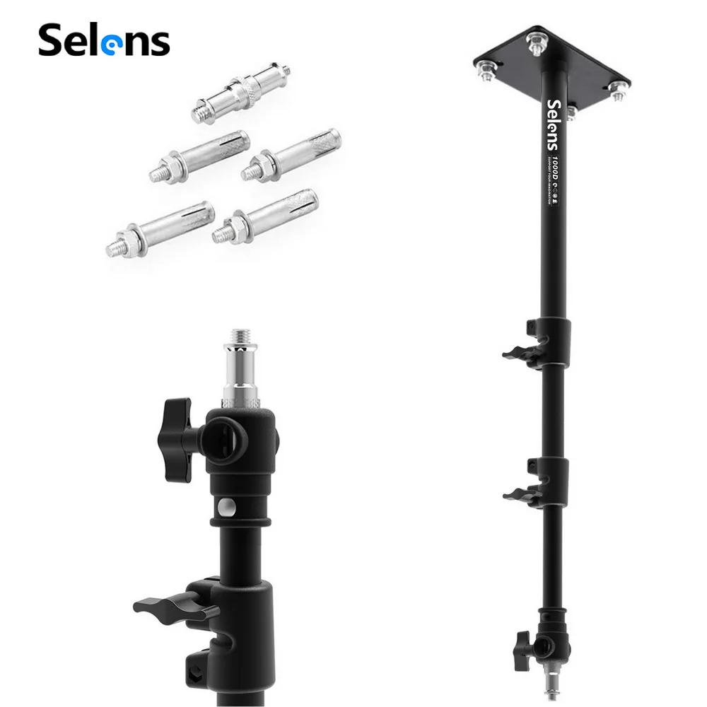 Selens L-1000D Photography Camera 100cm Wall Mount Boom Arm 39" Ceiling ...