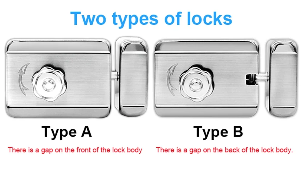 Left Right Open Lock Electric Door Lock Motor Drive Lock For Video Door ...