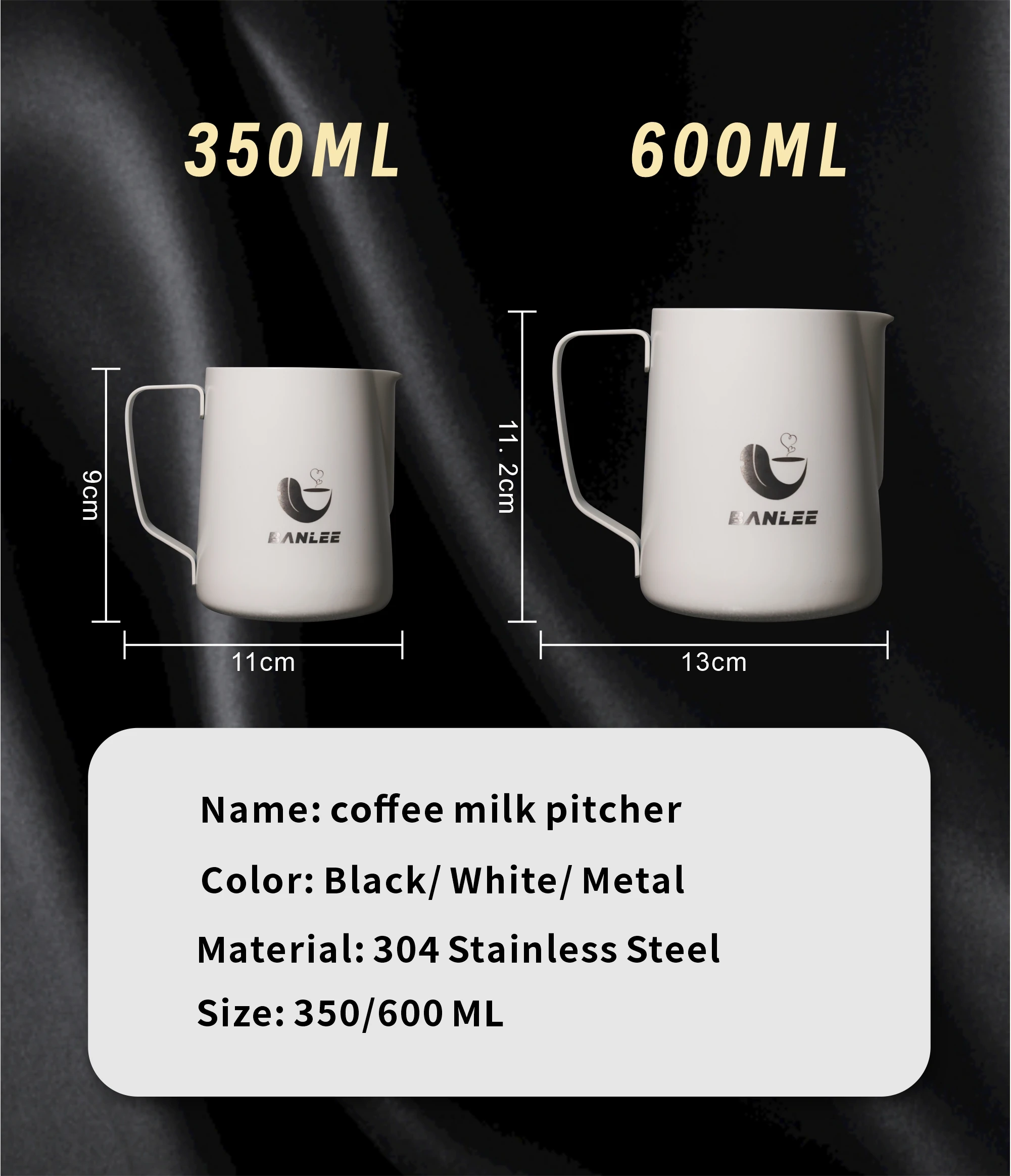Wholesale Custom Logo Espresso Coffee Latte Art Pitcher Stainless Steel ...