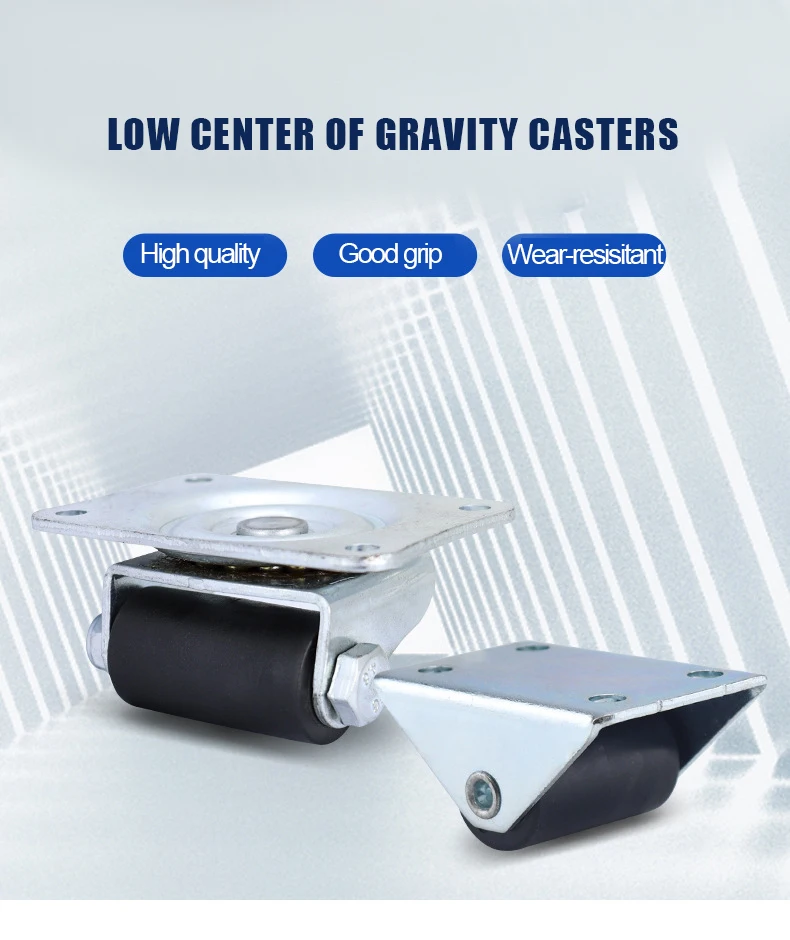 1 Inch Low Center of Gravity Casters Light Duty Wheel Fixed/Swivel Type ...