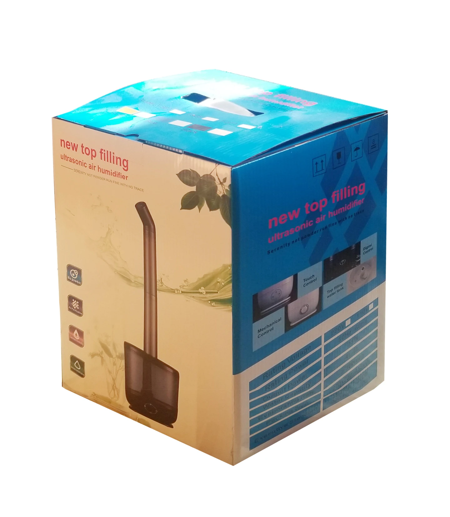 6l Liters Humidifier Ultrasonic Greenhouse White Color Water On Top ...