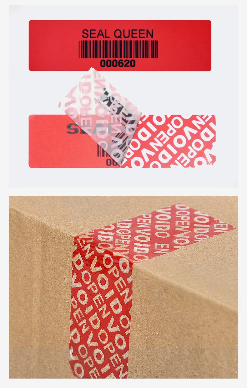 Total Transfer Custom Printing Tamper Proof Evident Void Seal Labels ...