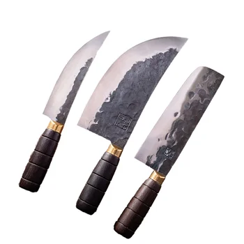 Hand Forged Butcher Knife High Carbon 5cr15 Stainless Steel Pork Knife ...