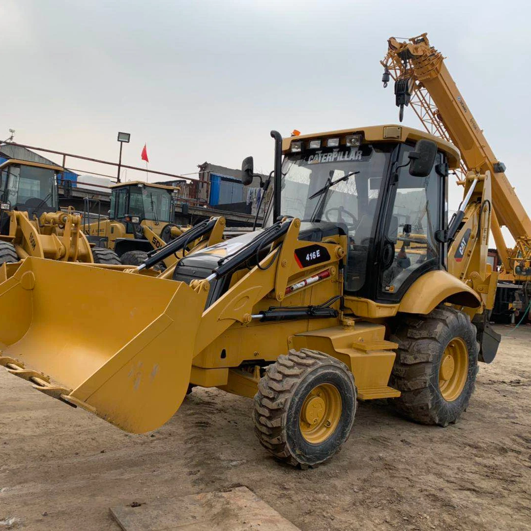 Japan Cat 416e Mini Tractor Backhoe Loader Small Excavator ...