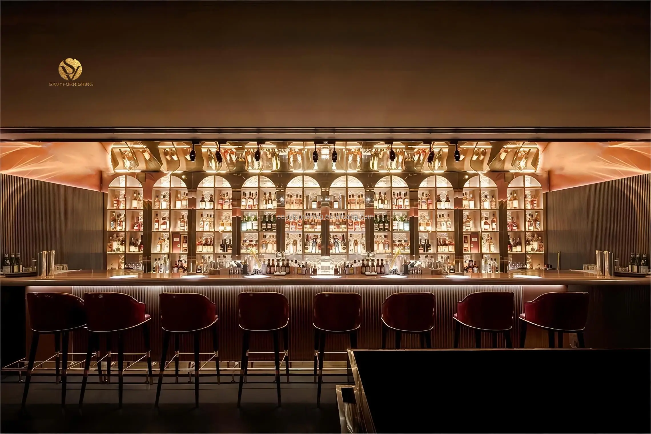 High End Cocktail Bar Design Commercial Nightclub Bar Counter ...