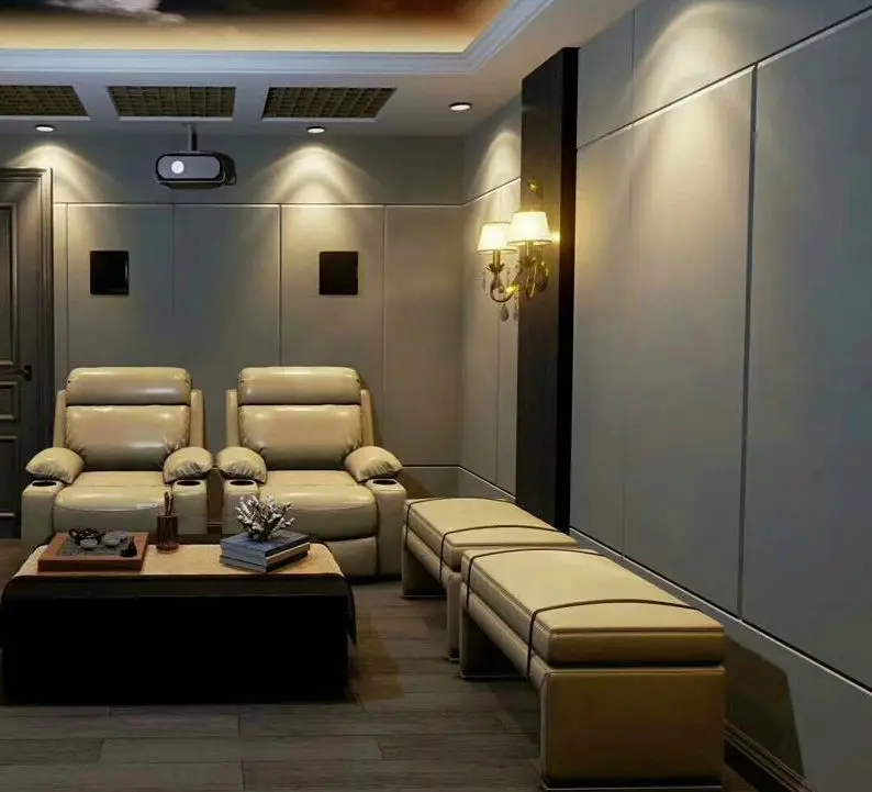 Side Edge Stretched Acoustic Panel 5/8'' 1'' Plastic Fabric Wall Track ...