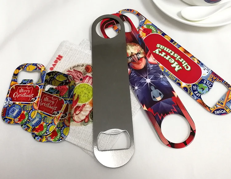 Customized Cast Iron Photo Bar Metal Sublimation Beer Bottle Opener