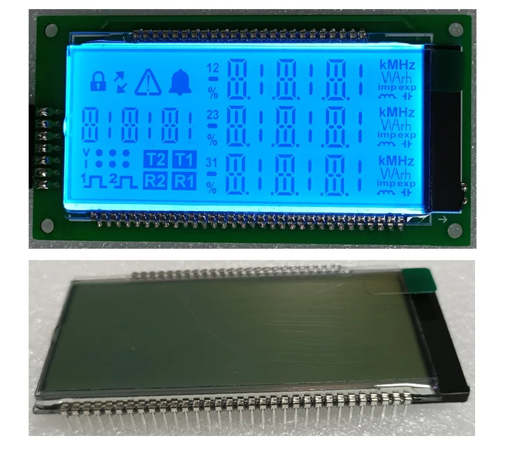 9 Digits Reflective Segment Lcd Display For Energy Meter Counter ...