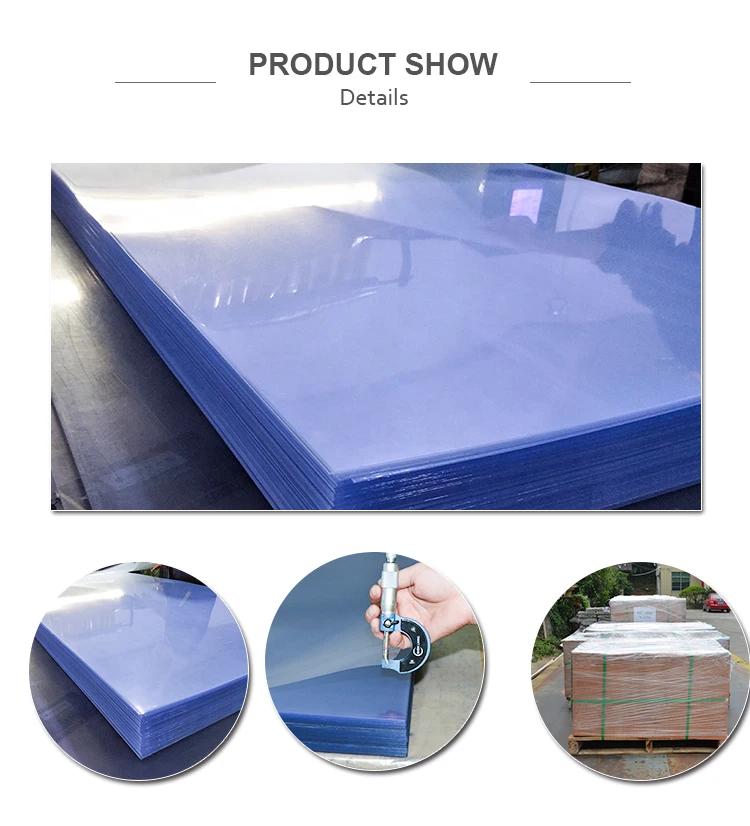 1 Mm Thick Flexible Clear PVC Film for Laser Cutting