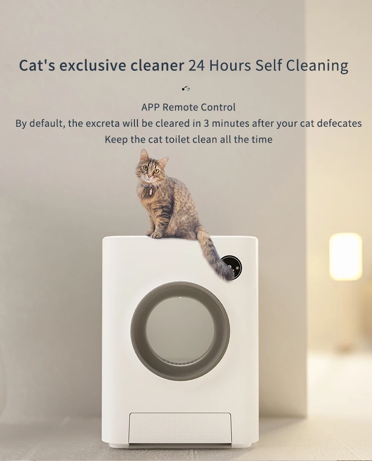 2022 Pet Marvel Self-cleaning Cat Litter Box Automatically ...