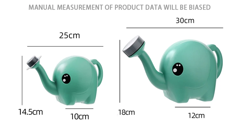 Small Animal Watering Can 2.5l Long Spout Plastic Indoor Elephant Shape ...