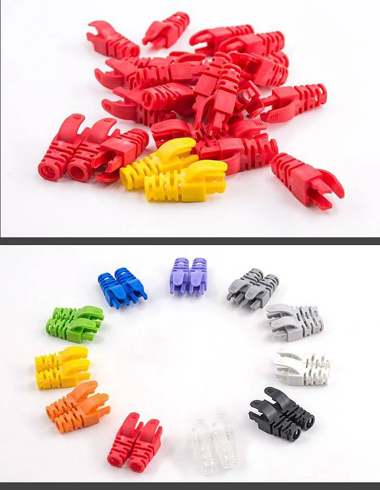 Rj45 Connectors Boot Modular Plugs Boots Rj11 Rj12 Rj9 Single Port Rj45 ...