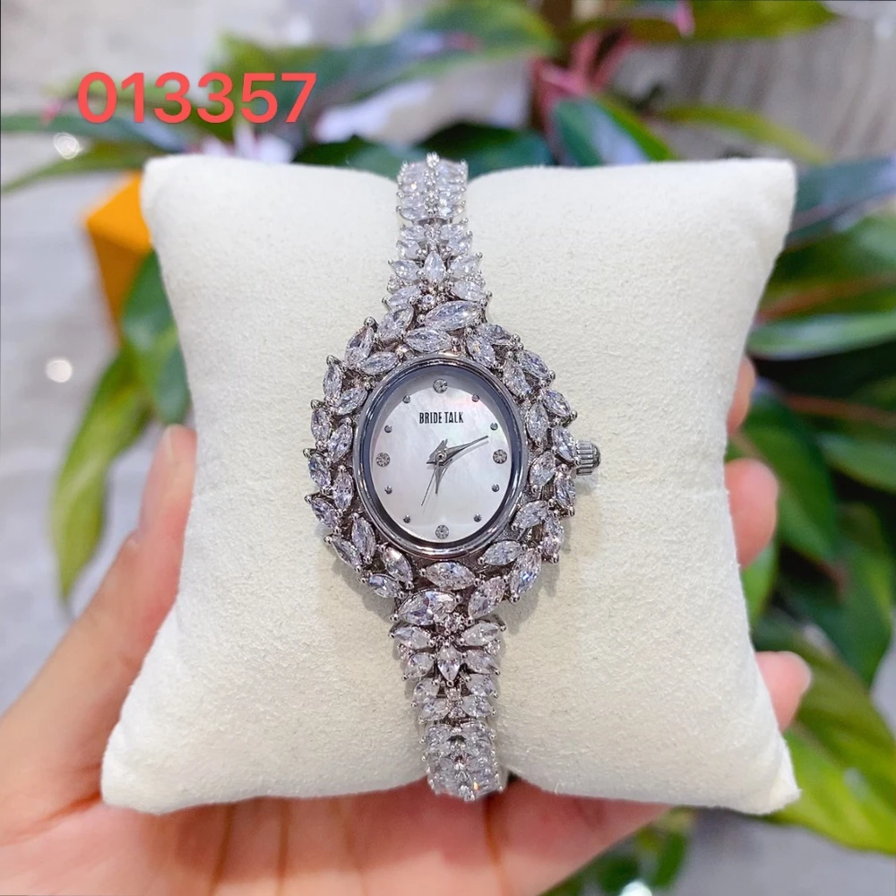 013357 Women's Watches Aaa Cubic Zircon Elements Crystal Bracelet Watch ...