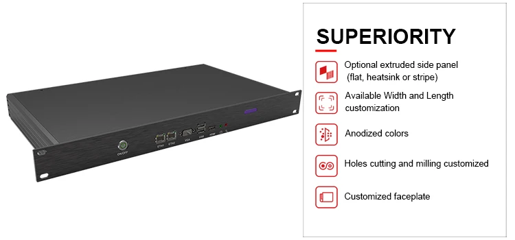 1U Rackmount Server Chassis - Durable & Lightweight Design