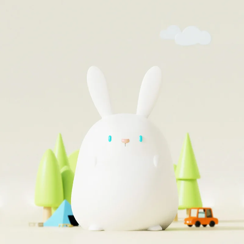 Bedside Timing Rabbit Atmosphere Desk Lamp Usb Charging Led Rabbit ...