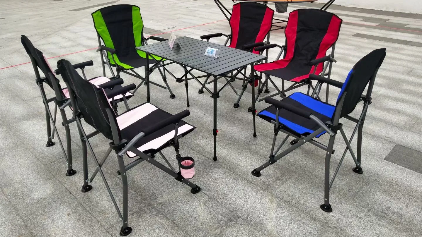 Camping Beach Chair With Arm Rest Cup Holder And Carrying And Storage ...