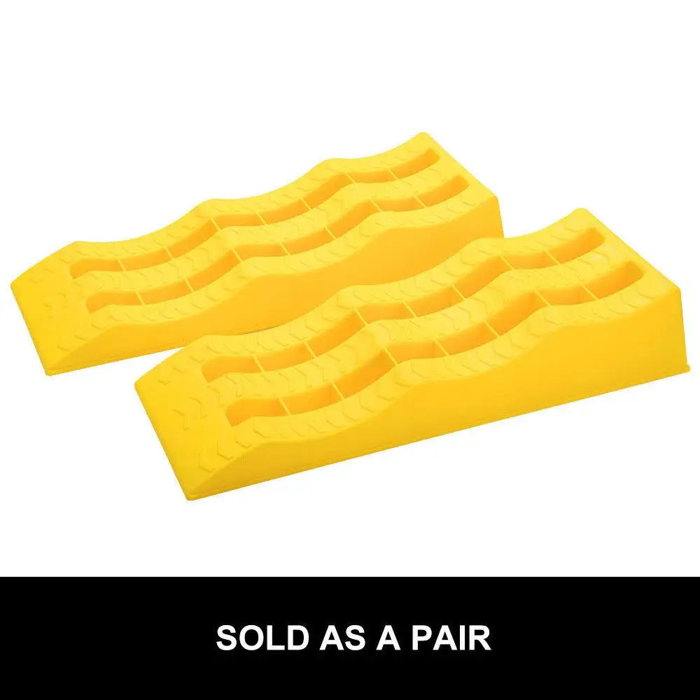 RV Caravan Plastic Leveling Ramp Blocks - Durable & Efficient