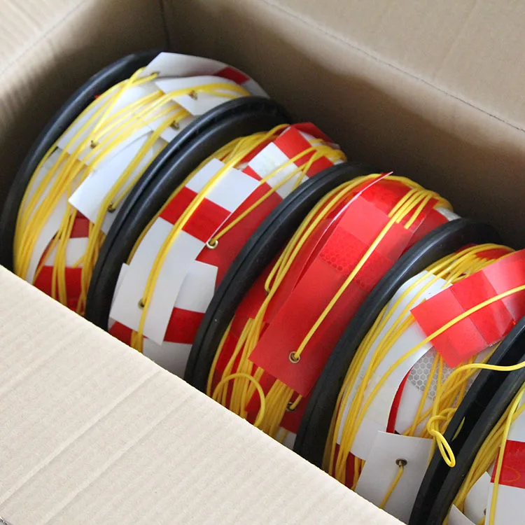 Reflective Fluorescent Rope With Warning Flags Traffic Flag Line - Buy ...