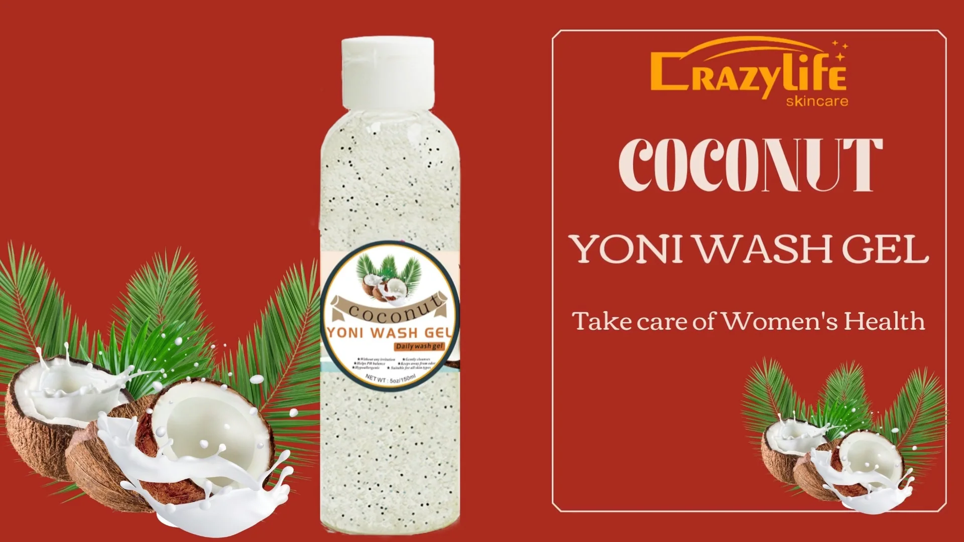 Wholesale Feminine Care Coconut Oil Scrub Shower Gel Yoni Wash Gel ...