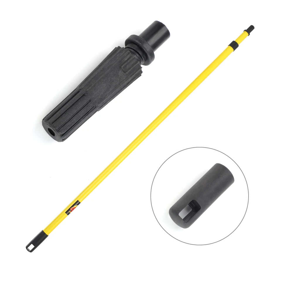 2-sections Iron Steel Telescopic Extension Pole Mop Handle Broom Handle ...