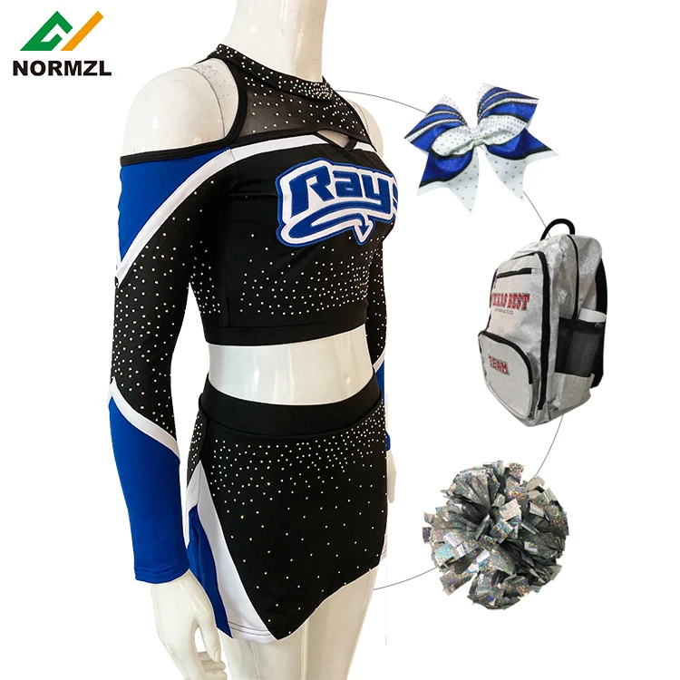 Alibaba.com: Normzl Custom Rhinestone Sublimation Cheerleader Costume ...