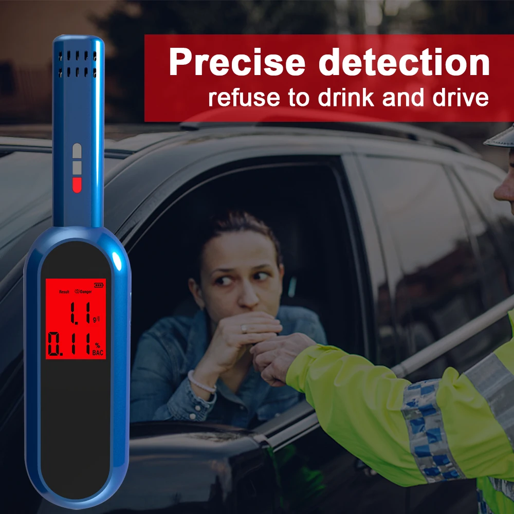 Drunk Driving High Precision LCD Digital Display Non-Contact ...