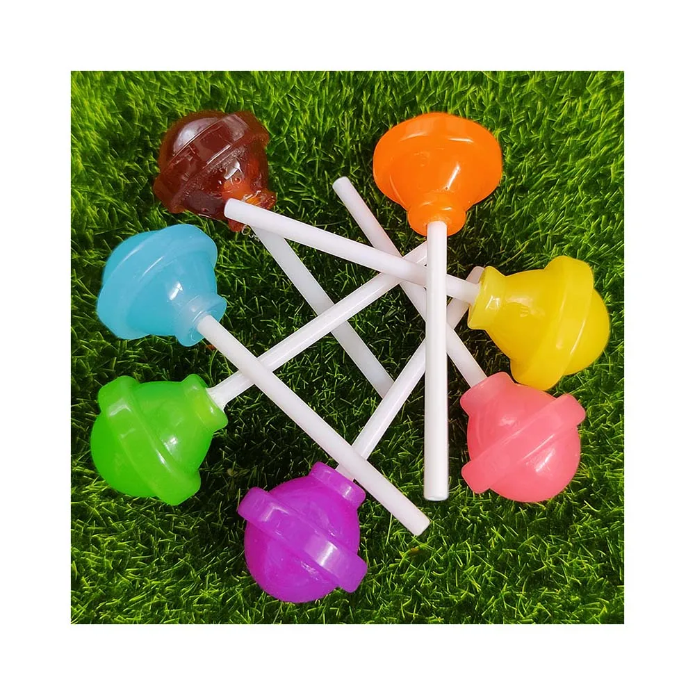 100PCS Cute Resin Lollipops Candy Party Decor Colorful Candy Miniatures ...