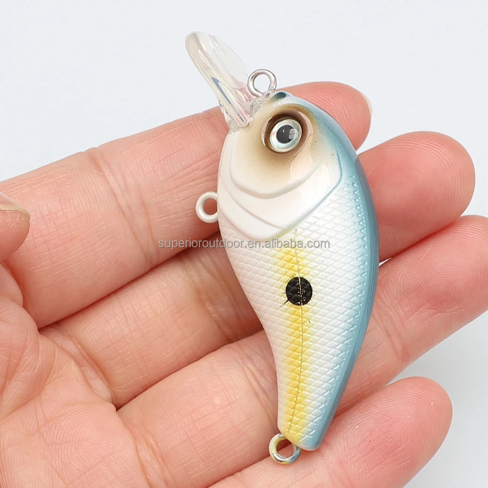 SUPERIORFISHING Square Bill Crankbait 55mm 65mm 75mm Multi Color ABS ...
