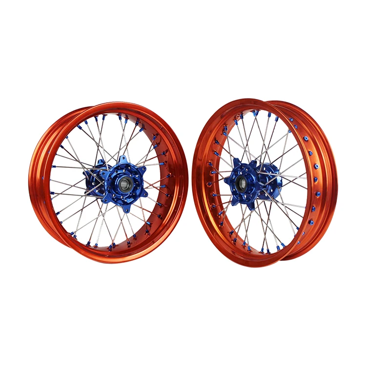 17inch Supermoto Wheels Rims Set Compatible With 250 300 450 500 High ...