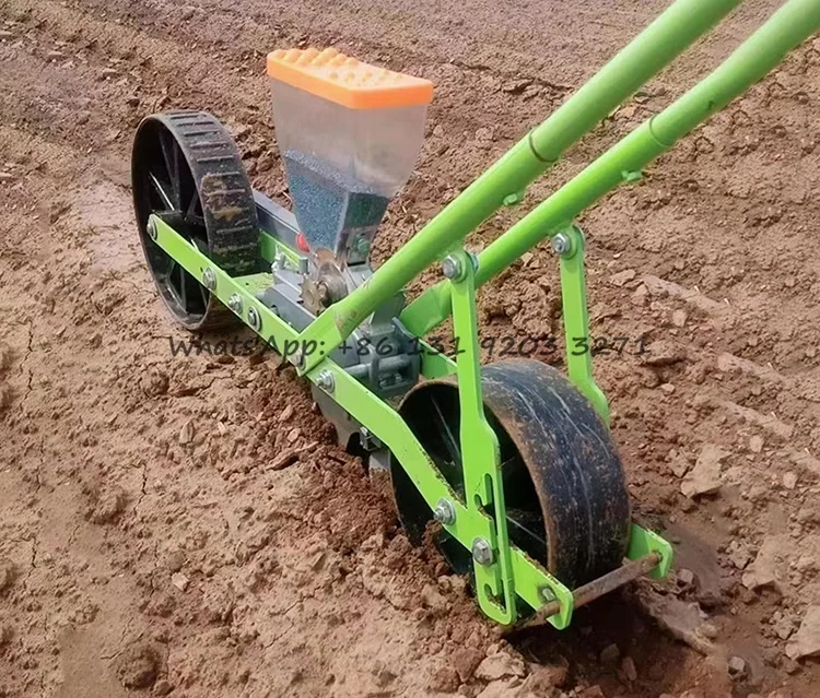 Single Row Hand Push Vegetable Planter - Precision & Durability