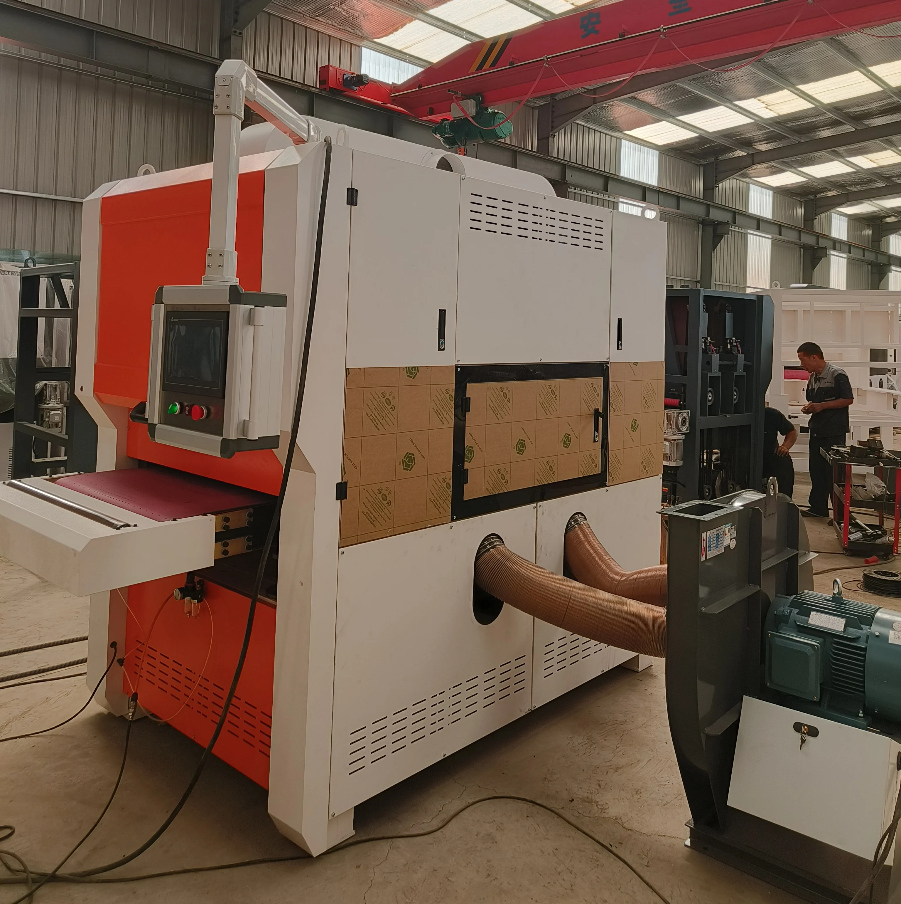 Carbon Steel Laser Cutting Plate Deburring Chamfering Sanding Fully ...