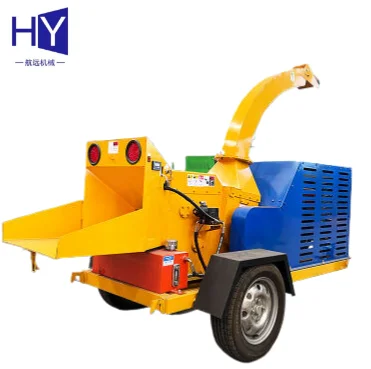 Forestry Machinery 40hp Self Powered Wood Chipper Machine Shredder Tree ...