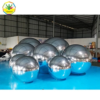 Large Mirror Balls Floating Mirror Ball Inflatable Silver Reflective ...